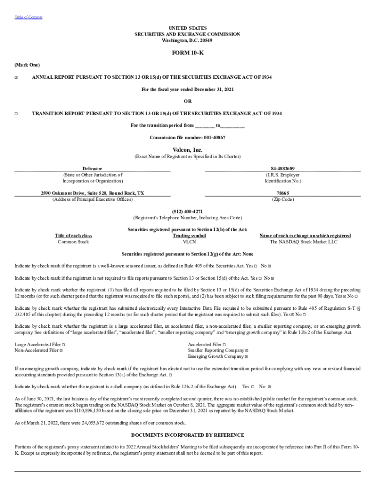 Fillable Online FORM 10-K Volcon, Inc. Fax Email Print - pdfFiller
