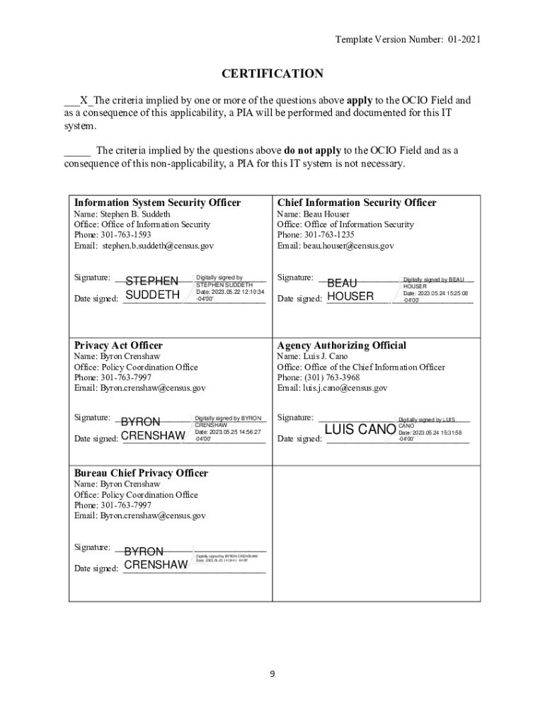 Fillable Online Privacy Impact Assessment for the OCIO ADSD SharePoint Fax Email Print - pdfFiller