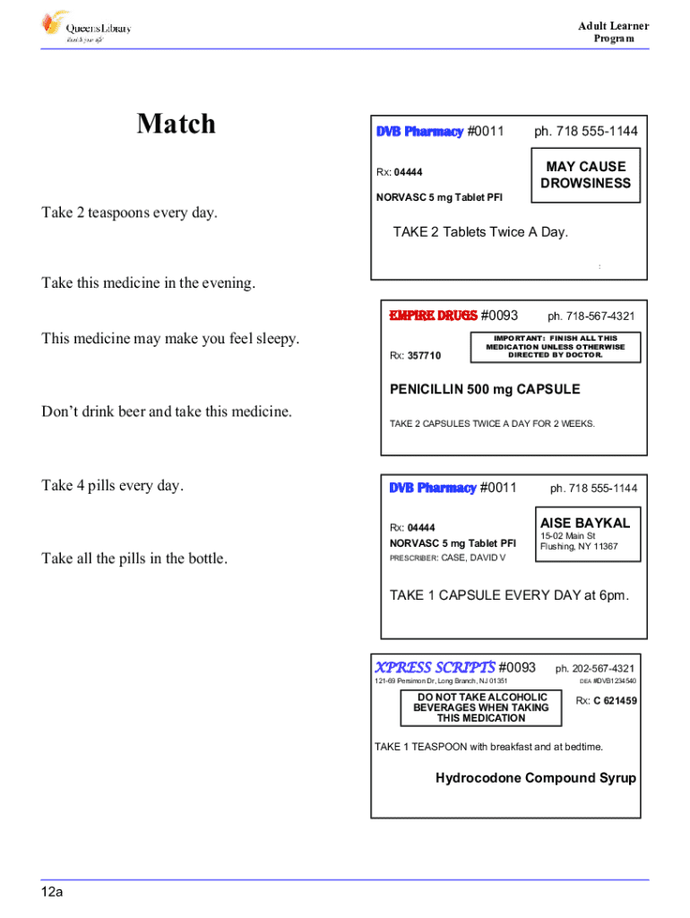 Fillable Online Take two tablets twice a day with a meal. Does this ...