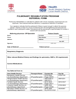 Fillable Online How to adapt the pulmonary rehabilitation programme to ...