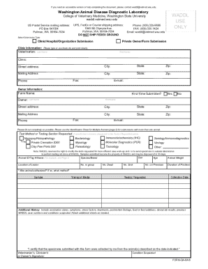 Fillable Online WADDL USE ONLY - Wsu Fax Email Print - pdfFiller