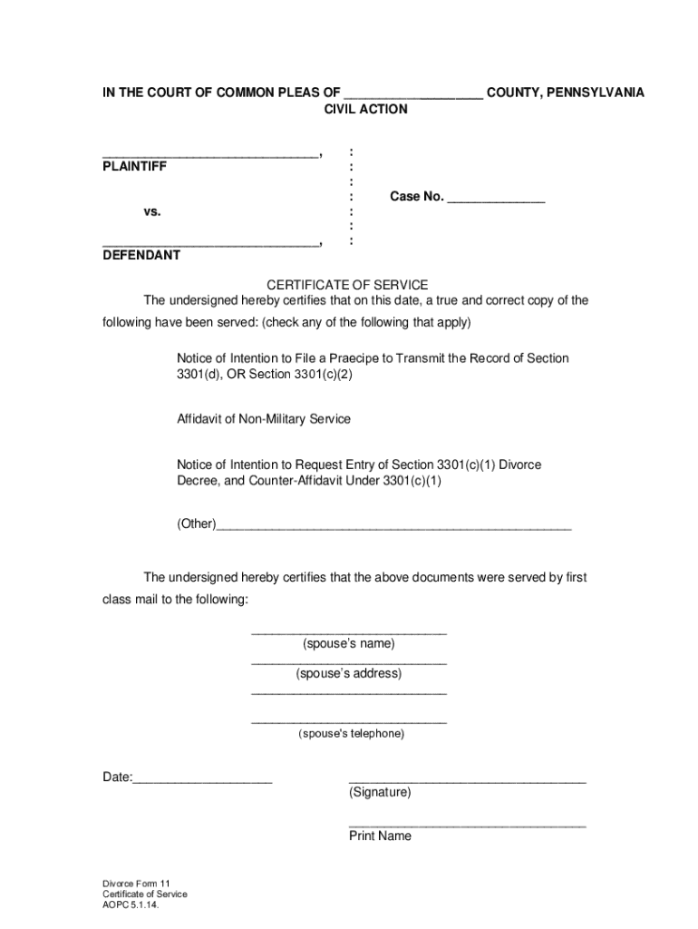 Fillable Online The undersigned hereby certifies that on this date, a ...