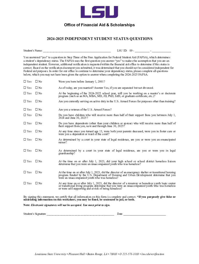 Fillable Online When will I receive my financial aid package? : r/LSU ...