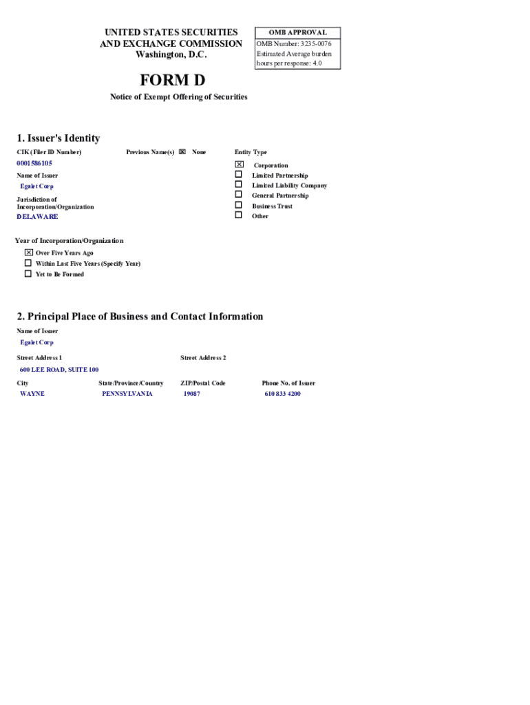 Fillable Online Fillable Online CAROLCO PICTURES, INC.. FORM D (Small ...