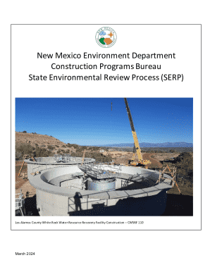 Fillable Online NEW MEXICO ENVIRONMENT DEPARTMENT Construction Programs Bureau State ...