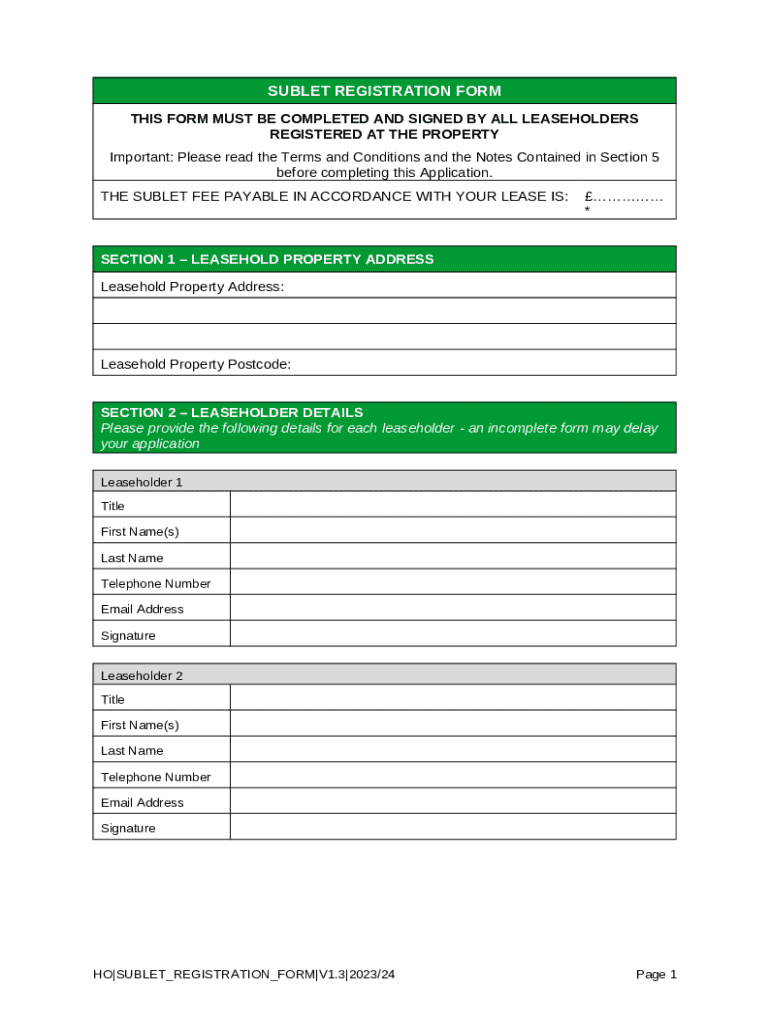 Sublease Agreement - Fill Online, Printable, , Blank ... Doc Template ...