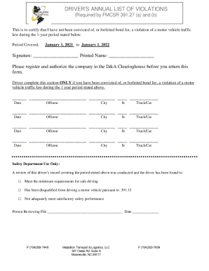 Fillable Online MOTOR VEHICLE DRIVER'S CERTIFICATION OF ... Fax Email ...