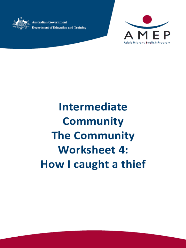 Fillable Online Intermediate Community The Community Worksheet 4 Fax ...