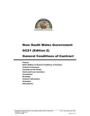 Fillable Online User Guidance for GC21 (Edition 2) Standard Form ...