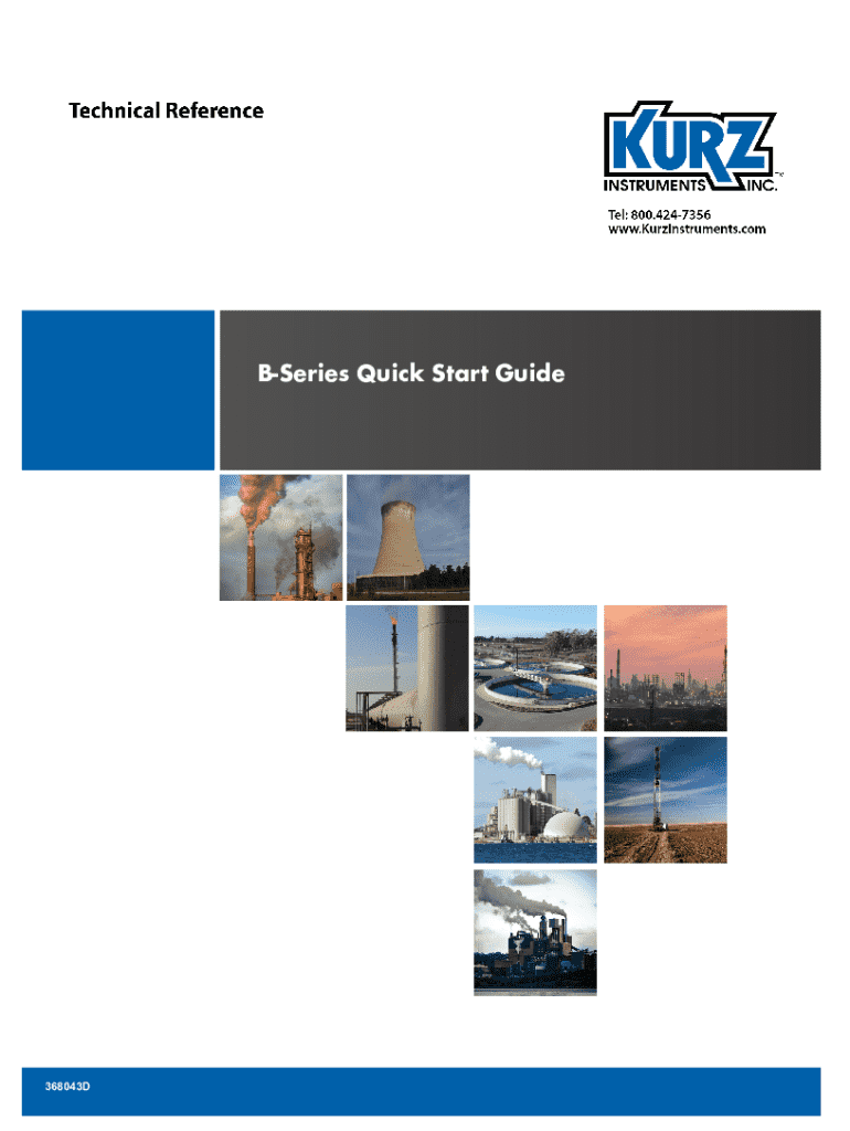 Fillable Online Thermal Mass Flow Meter Quick Start Guide Fax Email ...