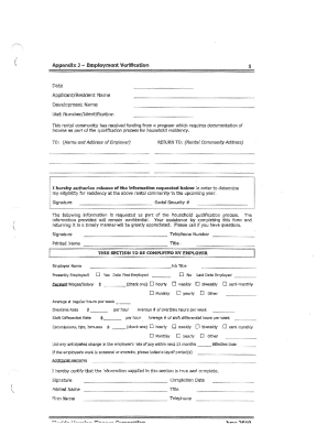 Fillable Online SHIP Employment Verification Form Fax Email Print ...