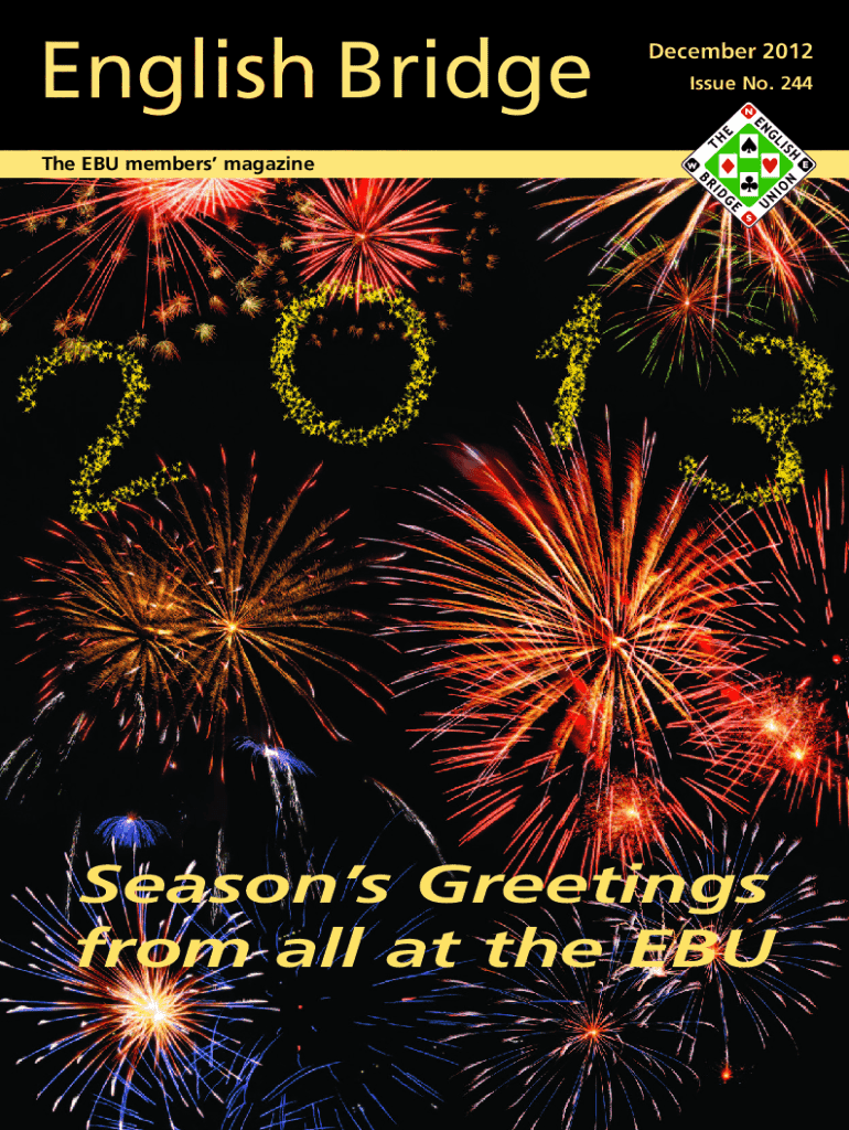 Fillable Online Wishing all our EBU members a Merry Christmas and ... Fax Email Print - pdfFiller