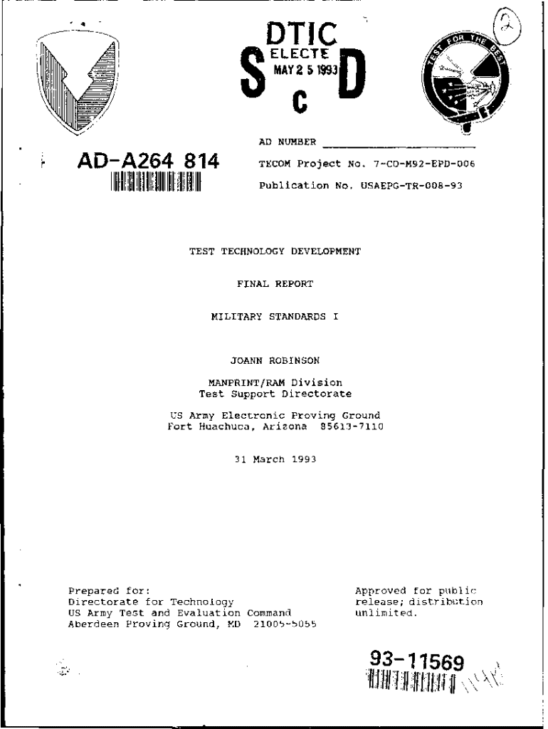 Fillable Online The United States Army Electronic Proving Ground Fax ...