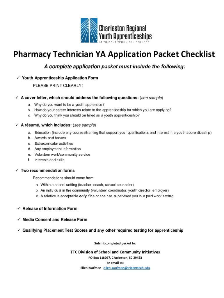 Fillable Online Youth College Student Apprenticeship Program ...