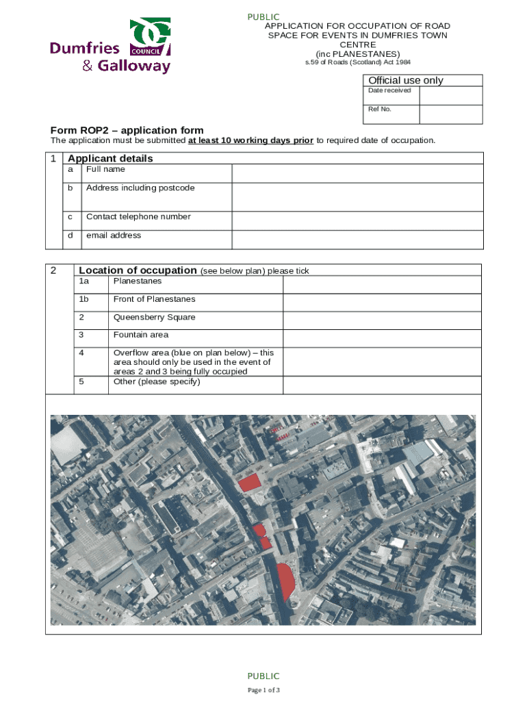 ROP2-road-occupations-Dumfries-Town-Centre-2.doc Doc Template | pdfFiller