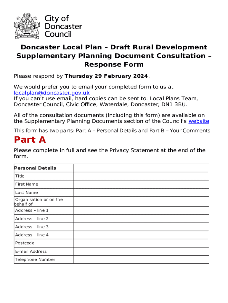 Biodiversity Net Gain Supplementary Planning Document Response Doc ...
