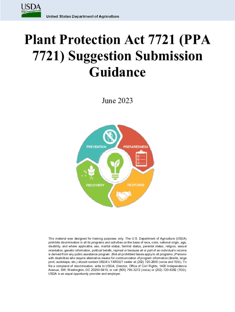 Fillable Online Plant Protection Act 7721 Tribal Funding Opportunity ...
