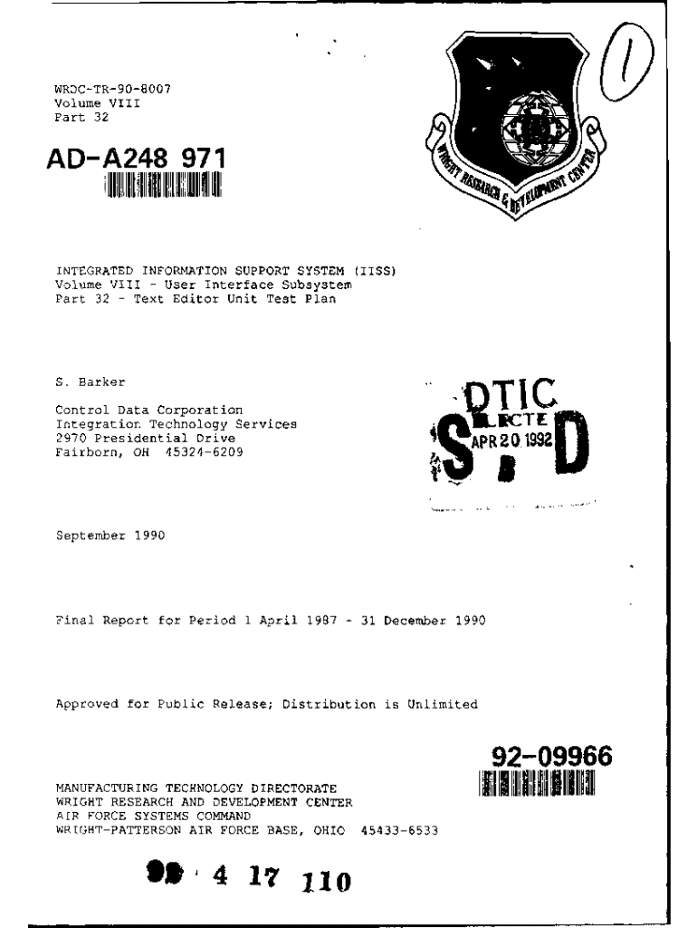 Fillable Online Control Data Corp's NOS - The Interactive Facility ...