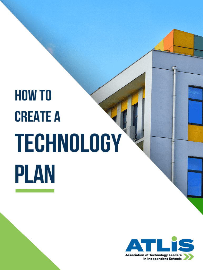 Fillable Online 5 Components to Building a Technology Plan for Schools ...