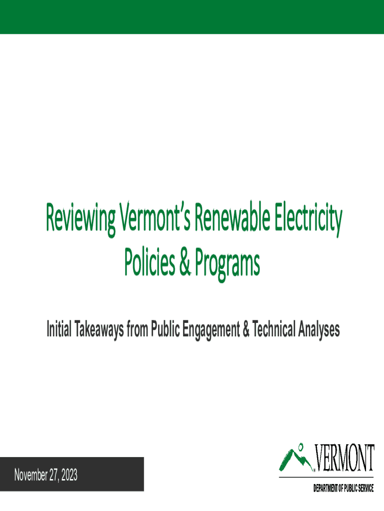 Fillable Online publicservice vermont Vermont State Energy Profile. Fax Email Print - pdfFiller