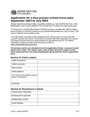Fillable Online application form for travel assistance 2023/2024 ...