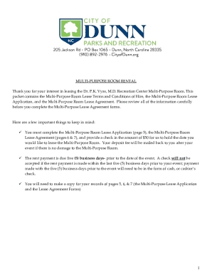 Fillable Online GYM RENTAL LEASE AGREEMENT Terms & Conditions ... Fax ...