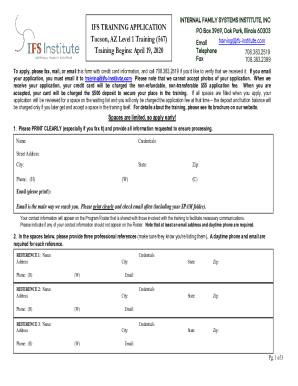 Fillable Online Online IFS TrainingFREE 30-day access for the first ...