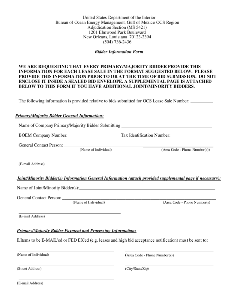 Fillable Online Minerals Management Service - Gulf of Mexico Region Fax Email Print - pdfFiller