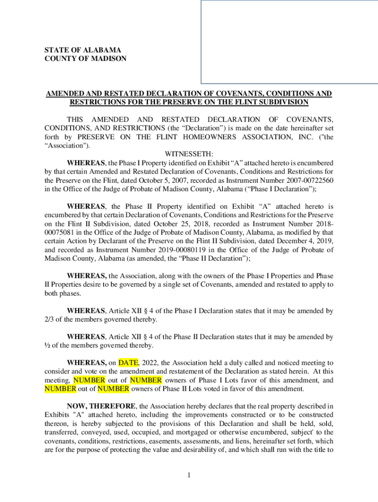 Fillable Online Third-Amended-and-Restated-Declaration-of-Covenants- ... Fax Email Print - pdfFiller