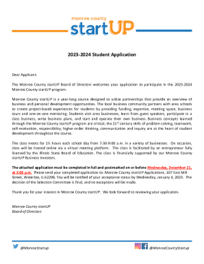 Fillable Online Monroe County Startup - Klayce Cooper with the LapNap ...