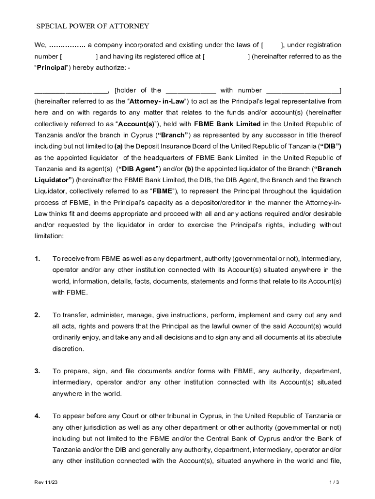 Fillable Online SPECIFIC POWER OF ATTORNEY BY A CORPORATION ... Fax ...