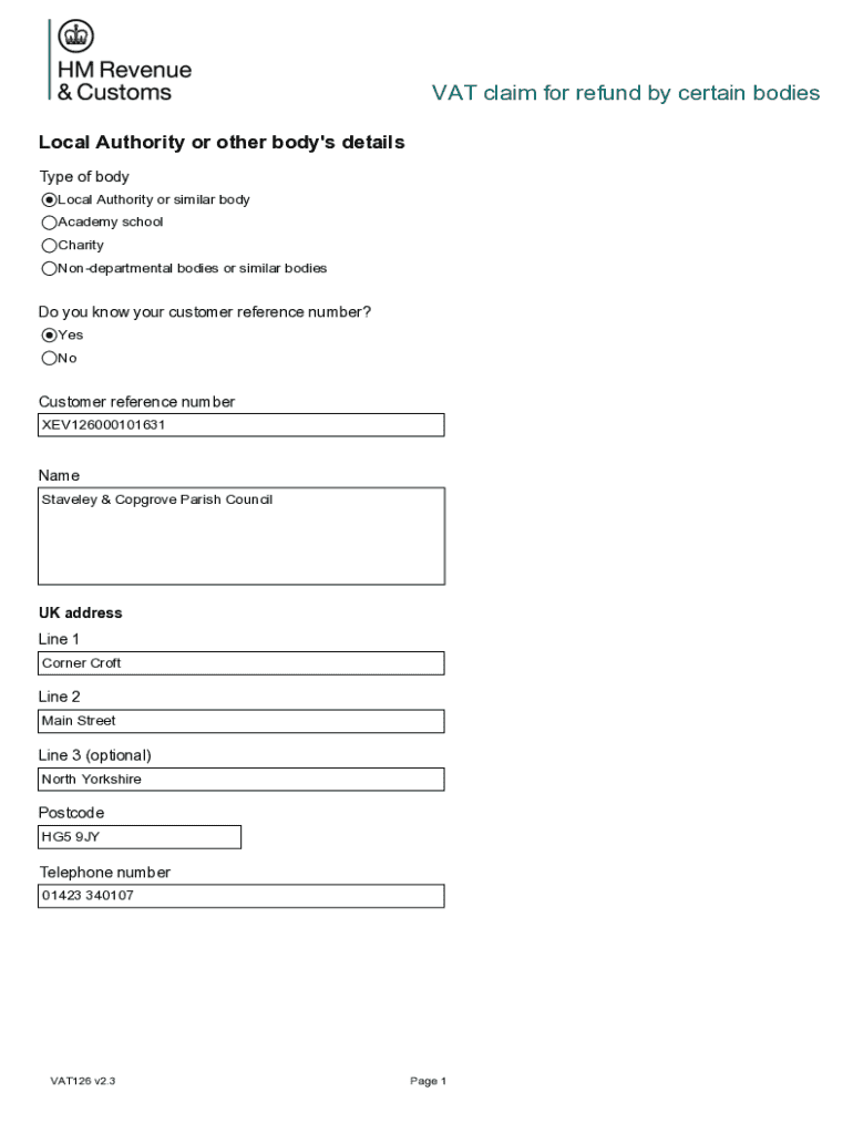 Fillable Online Not VAT Registered - Can You Still Claim a VAT Refund ...