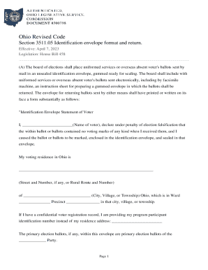 Fillable Online codes ohio Ohio Revised Code - Section 3511.05 ...