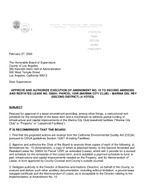 Fillable Online file lacounty February 27, 2024 The Honorable Board of Supervisors ... Fax Email ...