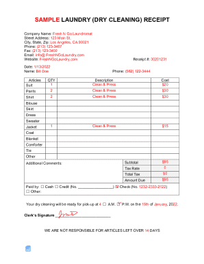 Fillable Online SAMPLE-Laundry-Dry-Cleaning-Receipt-Template.odt Fax ...