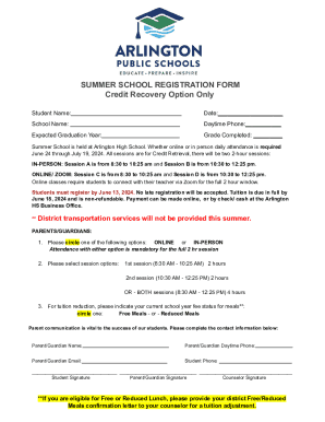 Fillable Online 2024 Summer School Registration Form - Google Docs Fax ...