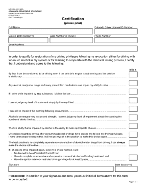 Fillable Online DR 2598 Certification. If you are using a screen reader ...