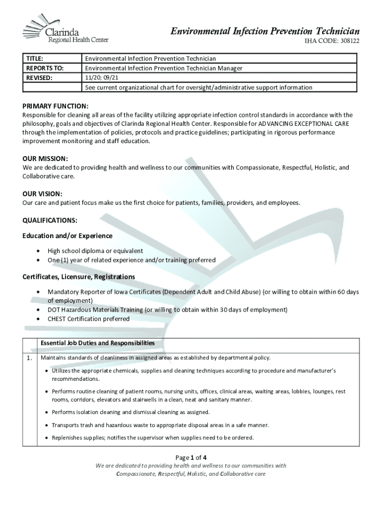 Fillable Online Guidelines for Environmental Infection Control ... Fax ...