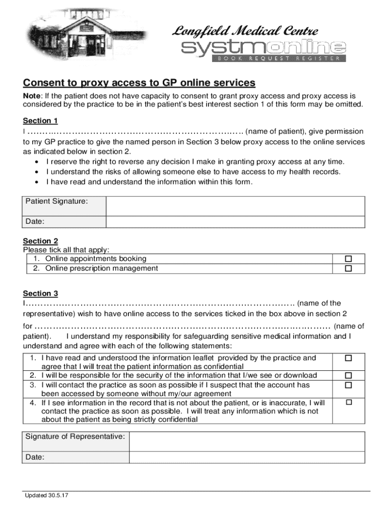 Fillable Online Providing Online Portal Access to Families of ...
