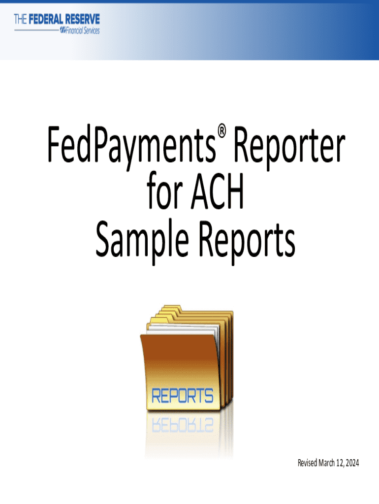 Fillable Online Fed Adds Business and Analytics Tool for FedACH Service ...