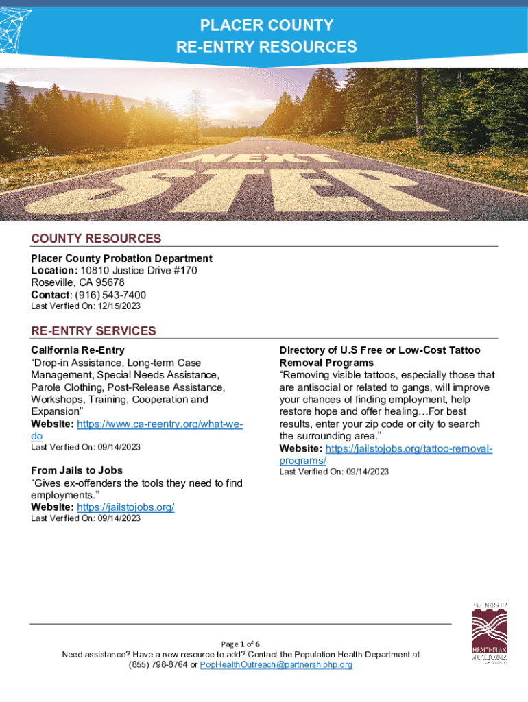 Fillable Online Placer County Fact Sheet Fax Email Print - pdfFiller