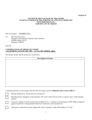 Fillable Online International Certificate of Origin Guidelines Fax Email Print - pdfFiller