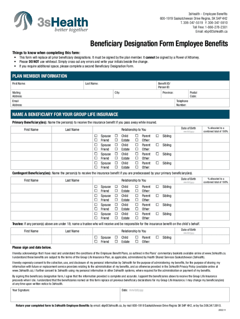 Fillable Online Employee Benefits Dependent Change Form Fax Email Print ...