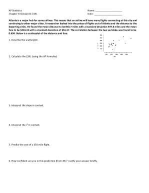 Fillable Online Chapter 8 Linear Regression Day 1 Worksheet.pdf - AP ...
