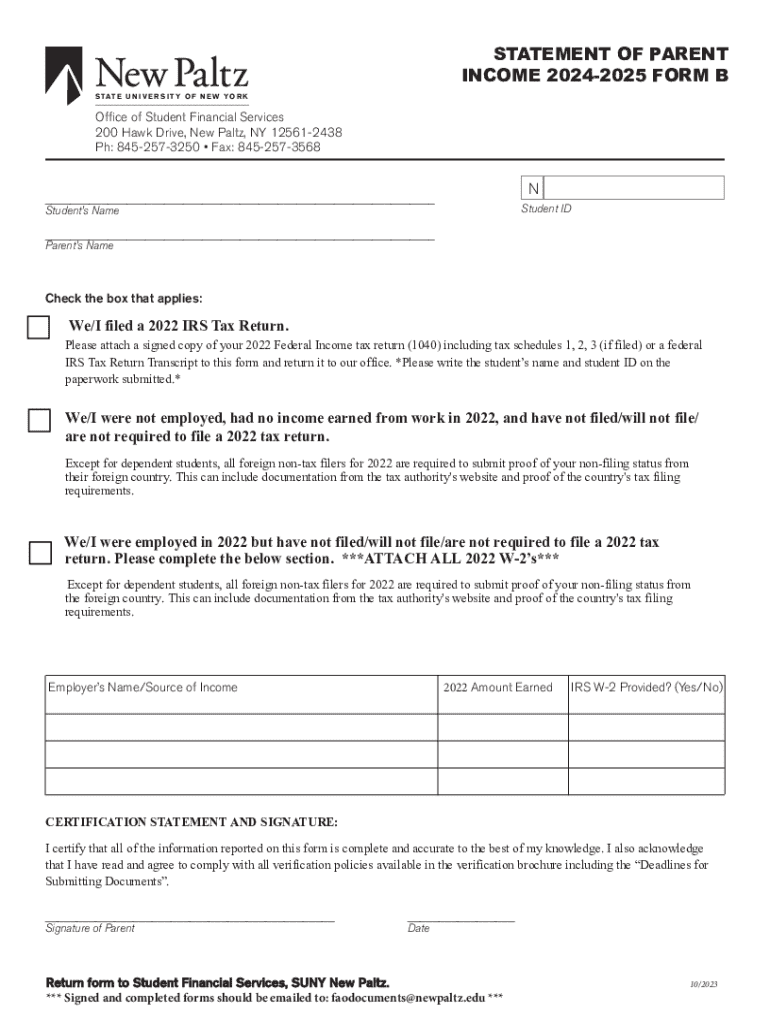 Fillable Online Sample EOP First-Year Financial Aid Package 24-25 ...