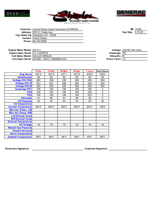Fillable Online Fillable Online Customer: R#: 14817 Address: Test Date ...