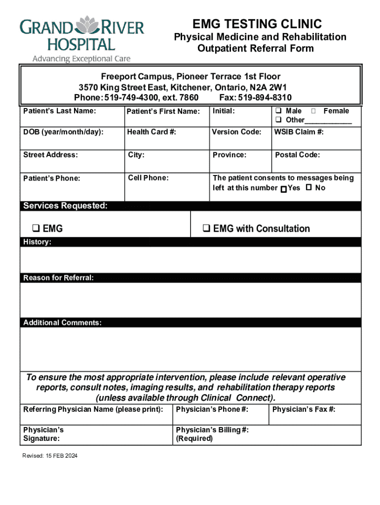 Fillable Online FORM20240215Referral-FormFreeport EMG Services v2 Fax ...