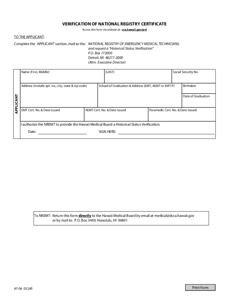 Fillable Online Hawaii Medical Board Application Forms Fax Email Print ...