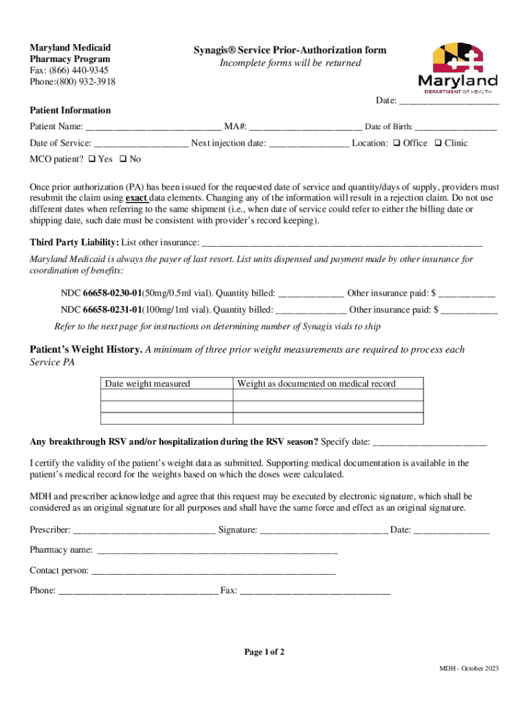 Fillable Online Service Prior-Authorization form Fax Email Print ...
