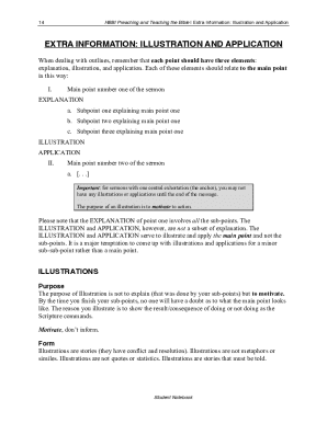 Fillable Online Traditional 3-Point Sermon Template Fax Email Print ...